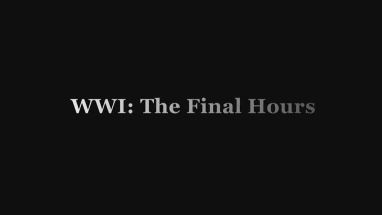 WWI - The Final Hours - the story of the end of one World War